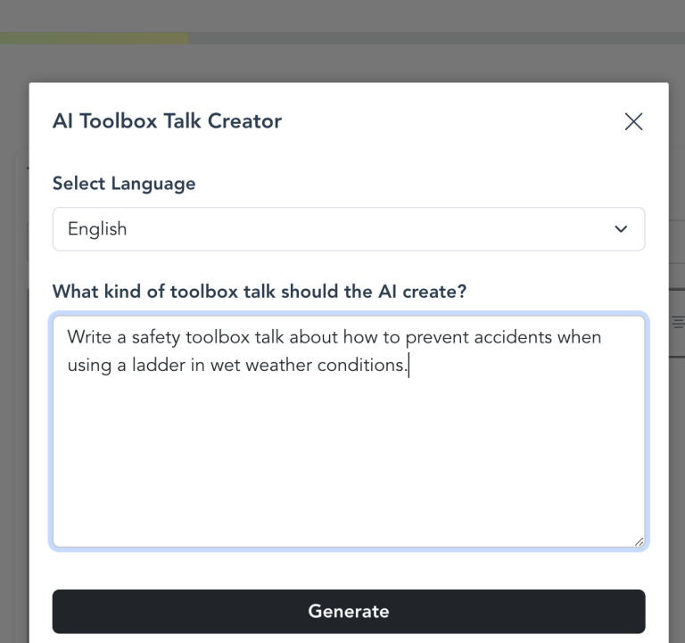 How To Write A Safety Toolbox Talk In 60 Seconds Or Less